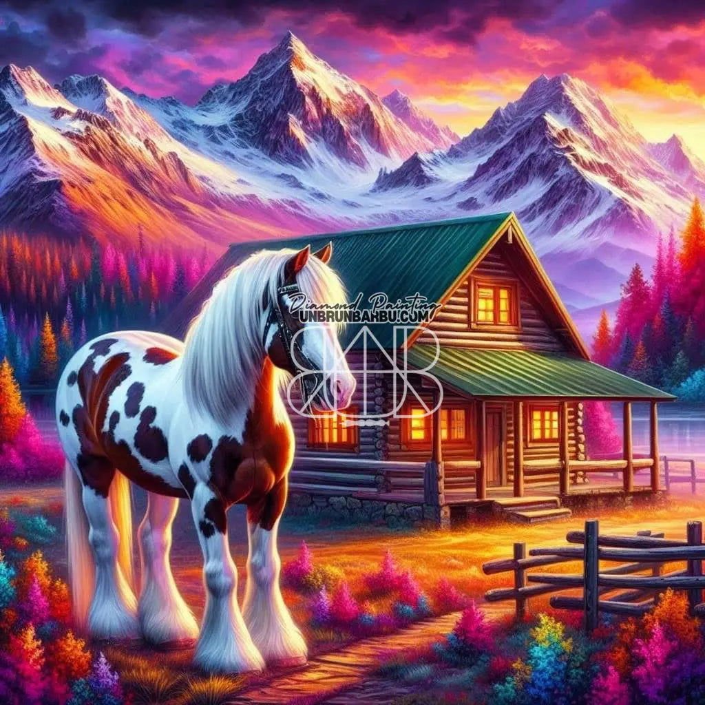 La Vallée des Rêves. (100cm x 100cm) - Unbrunbarbu