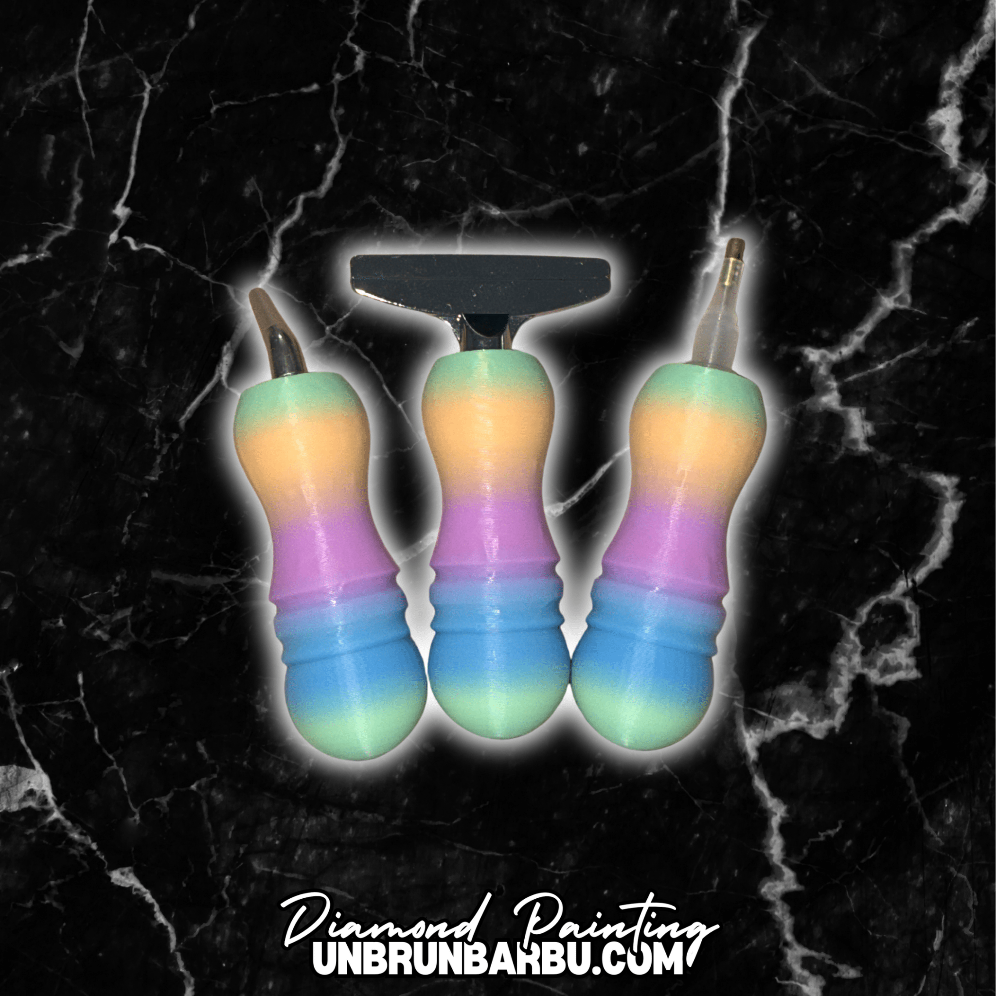 Diamond Painting - Mini Crayon 3D : Pion Rainbow Arlequin